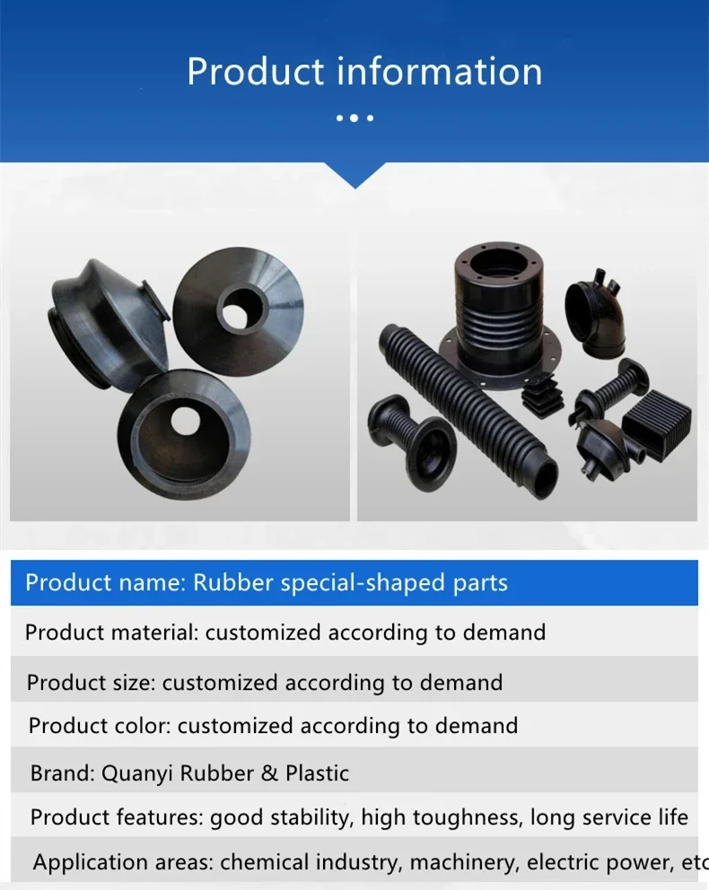 High Quality NBR Silicone Rubber Molding Parts Customized Black Mold ...