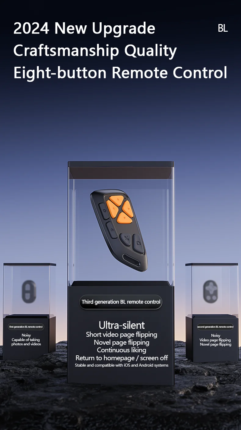 Miaotu 4p Blade Silent Button Meitu Shot Mobile Phone Bluetooth Remote ...