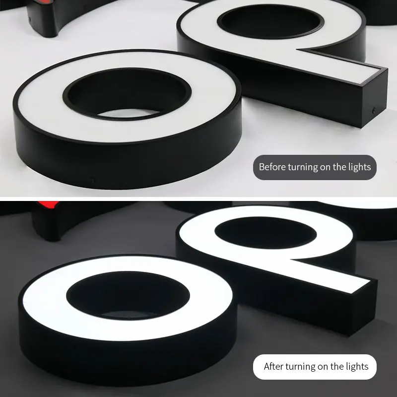 Wholesale Commercial Illuminated Store Logo Sign 3d Acrylic Metal ...