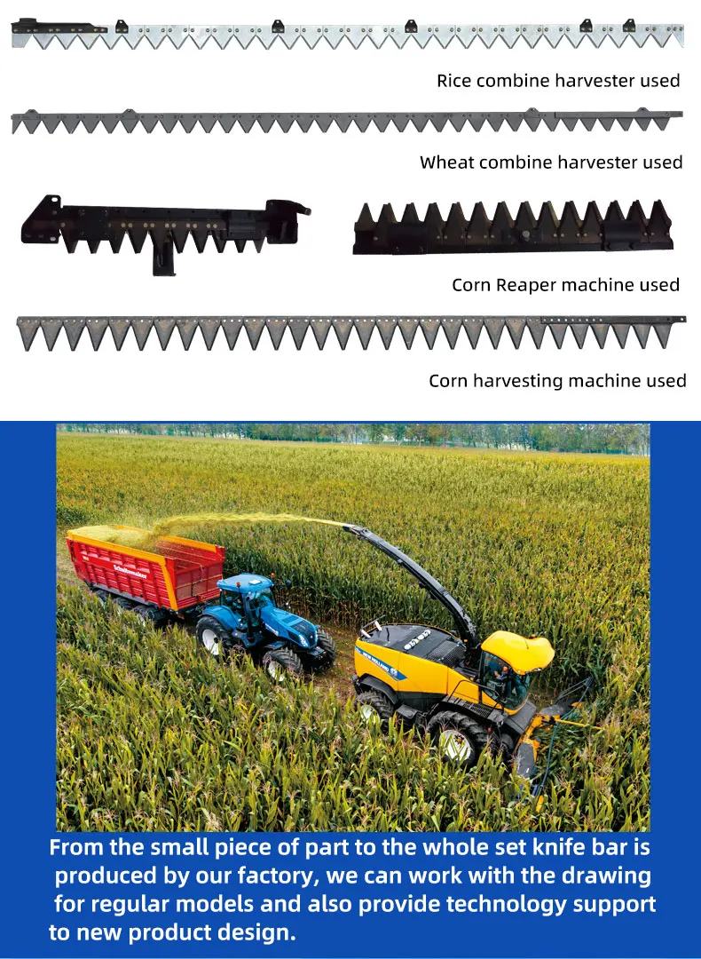 Agricultural Reaper Cutting Blade Combine Harvester Parts Cutter Bar ...