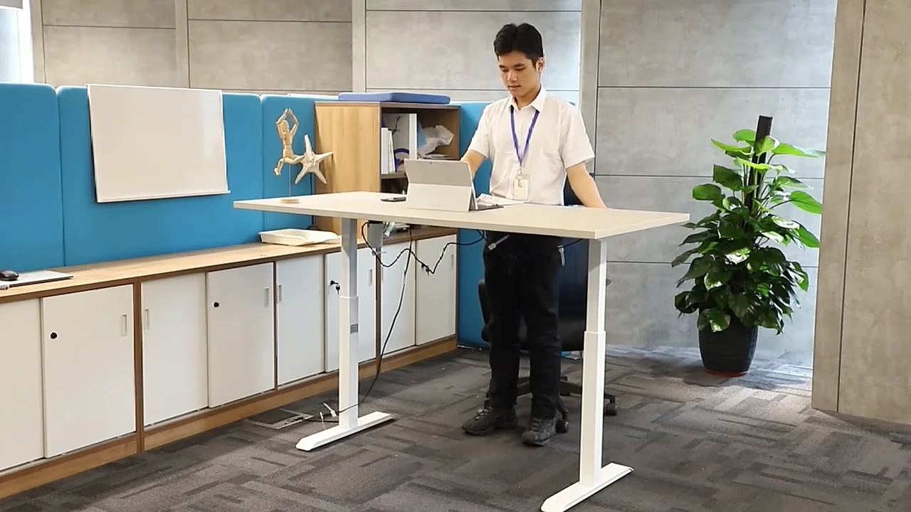 Home Office Electric Height Desk Modern Intelligent Desk Frame ...