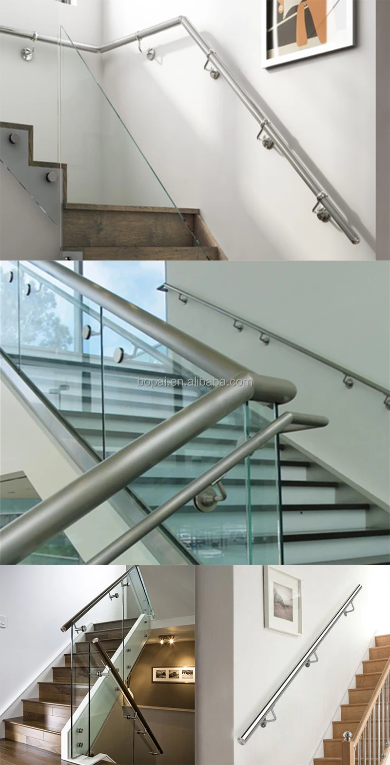 Stainless Steel Glass Stairs Post Fittings Glass Handrails Accessories ...