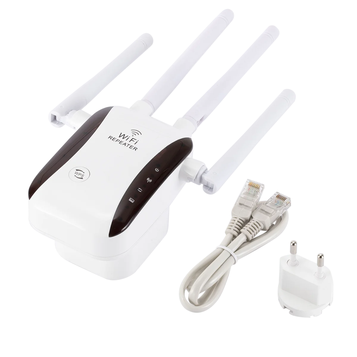 New 4 Antenna Wifi Repeater 300m Signal Amplifier Wireless Wifi ...