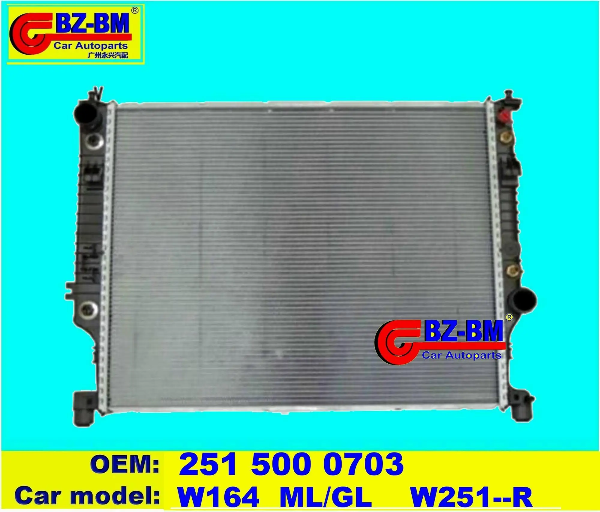 Engine Radiator F0r Bz S Class W222 0em 0995003303 Condenser Waterタンク ...