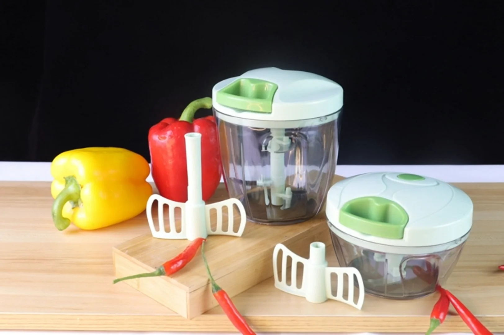 Portable Manual Hand Food Processor Onion Pulling Slicer Salad ...