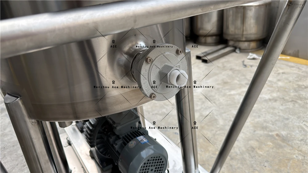Ace 500 Liter Chocolate Melting Mixing Tank Double Jacket Heating Mixer ...