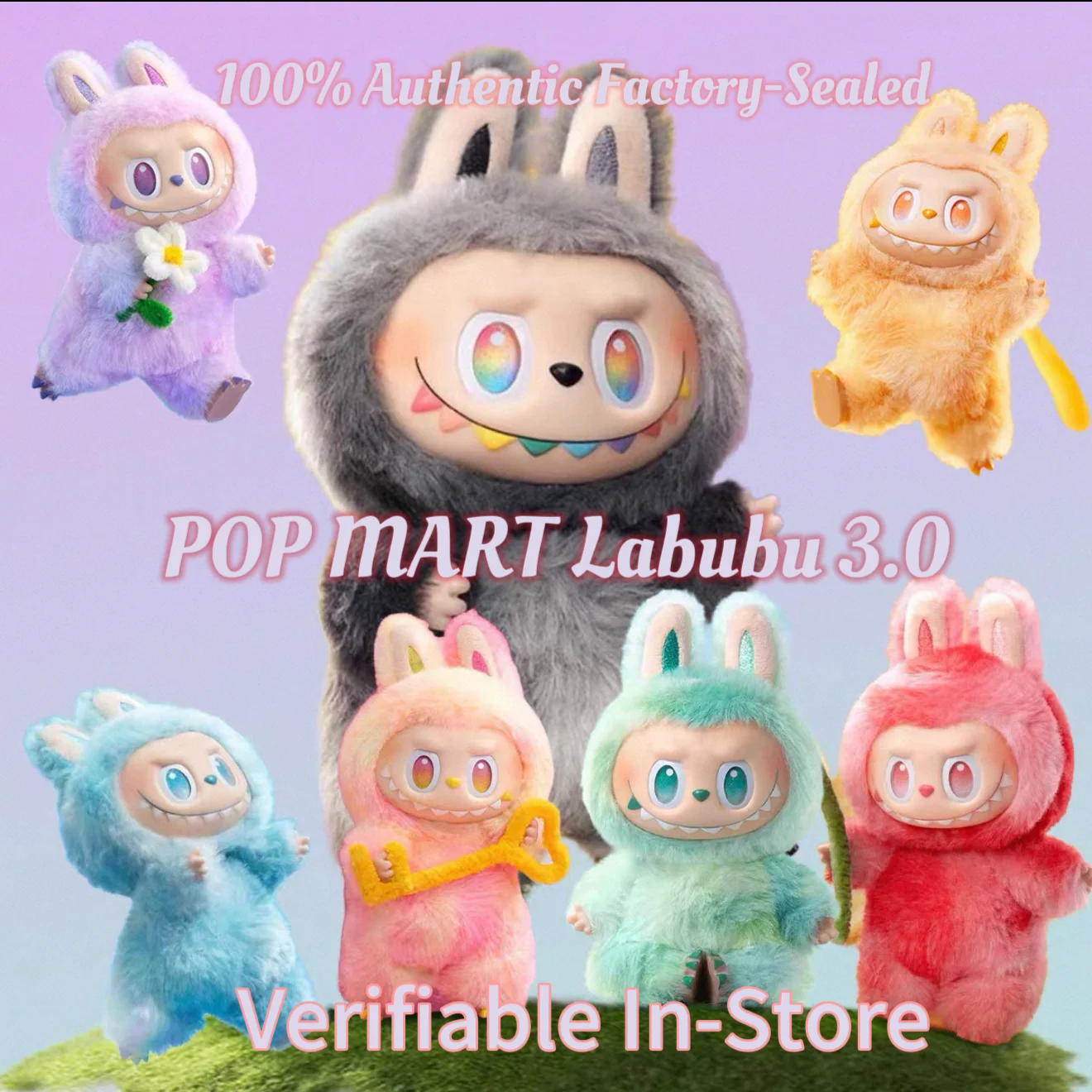 Original PopMart Labubu V3 Macaron Frontier Series Blind Box Third ...