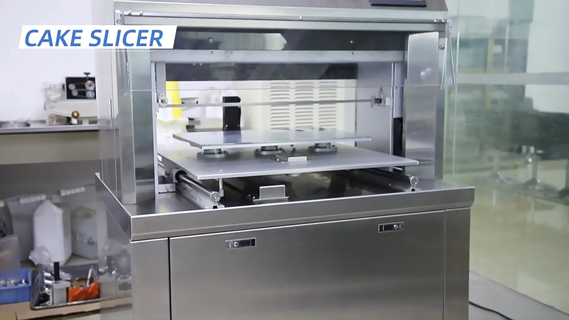 Different Shape Cut Slice Frozen Sponge Cheese Tray Bake Food Mousses ...