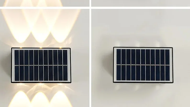 Solar Wall Washer Light Up And Down 4led 6led 8led Outdoor Waterproof ...
