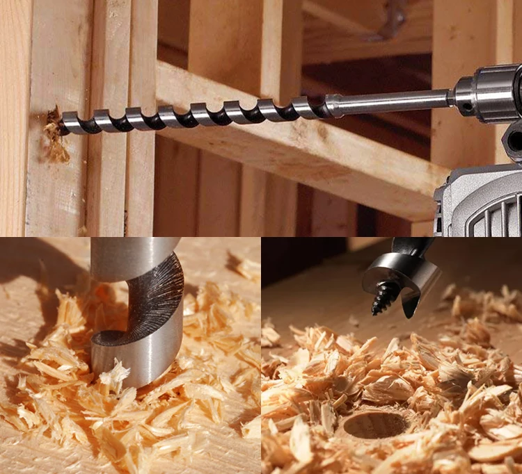 Woodworking Auger Drill Bit Hex Shank Screw Point Auger Drill Bit - Buy ...