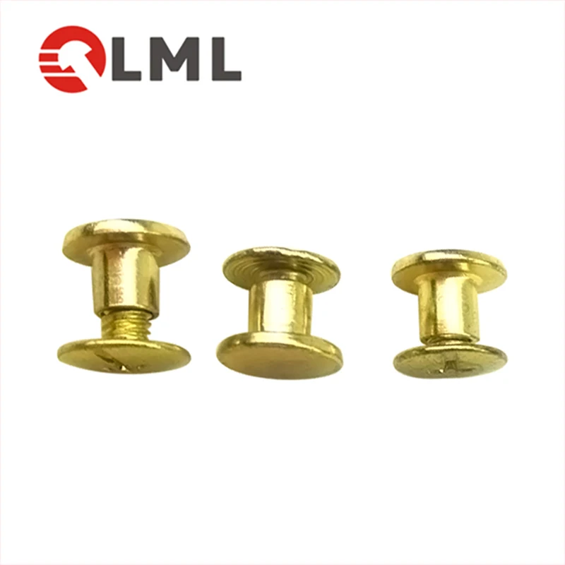 Factory Direct Double Cap Metal Stainless Steel Flat Head Book Binding ...