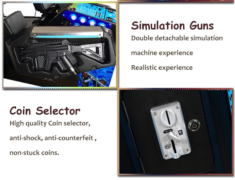 Coin Operated Simulator Arcade Gun Shooting Ghost Squad Video Game ...