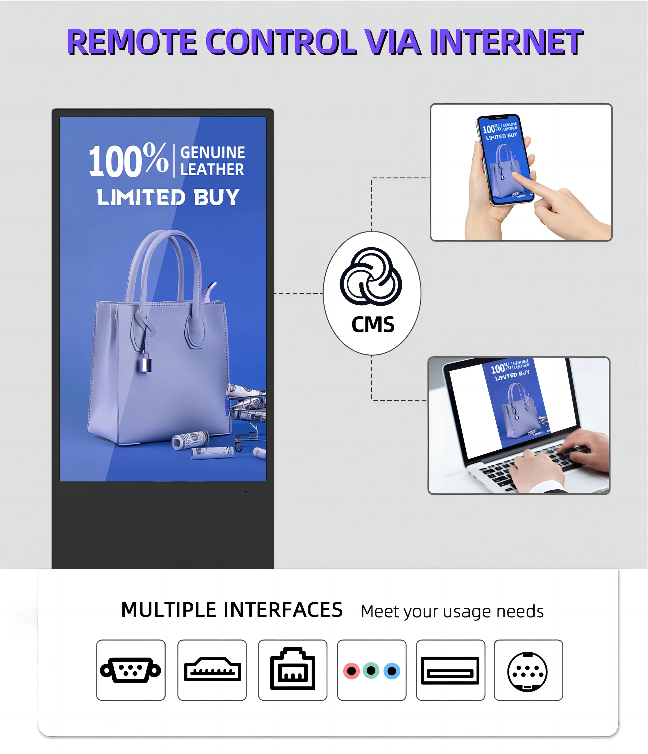 55 Inch Dual Side Screen Advertising Player Manufacturers, Suppliers - Wholesale Service - HDFocus