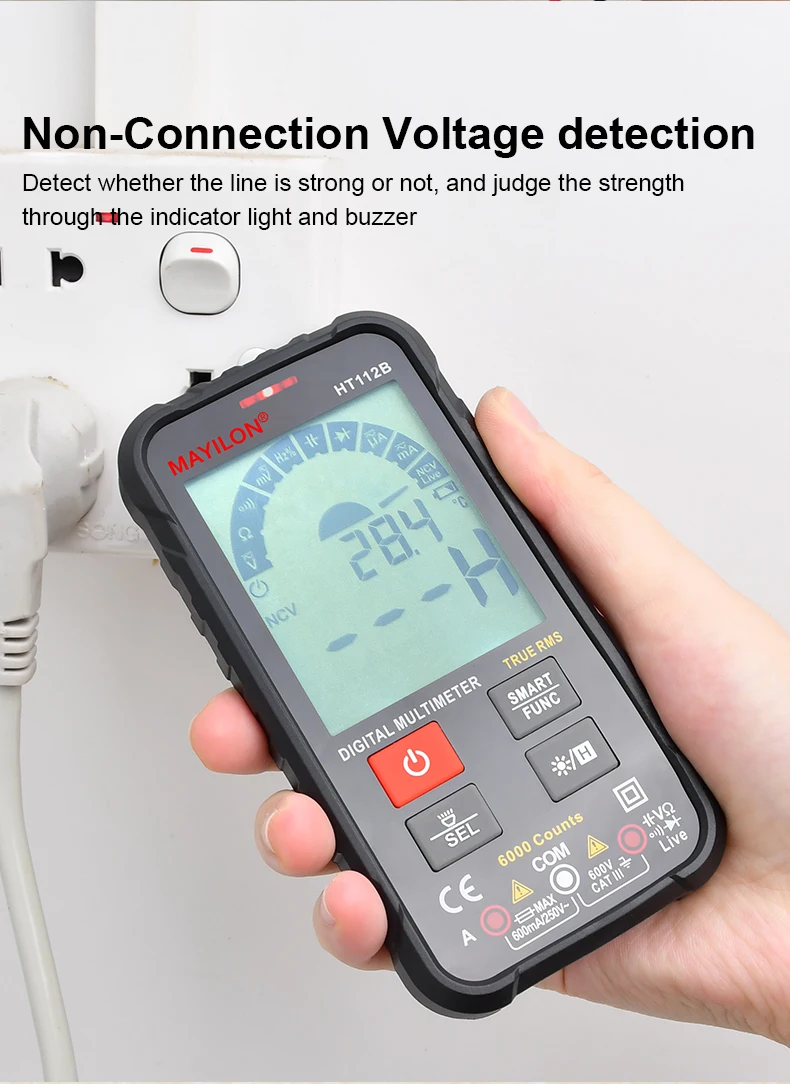 Mayilon Ht112a Digital Smart Multimeter Tester - Compact & Oem