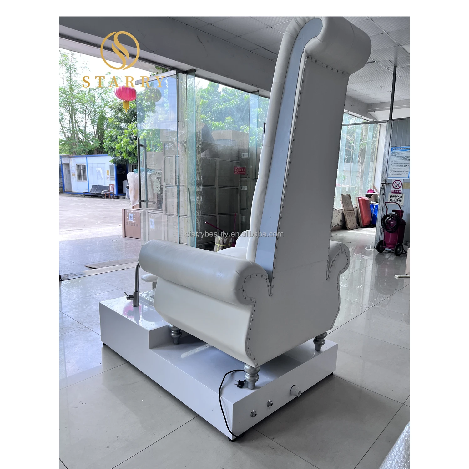 Luxury Foot Spa Pedicure Throne Chair High Back Tall Throne King ...