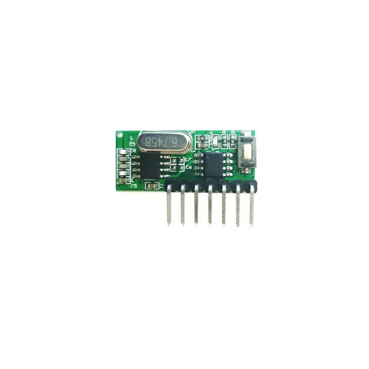Wireless 433Mhz RF module receiver built-in learning code 1527 decoded ...