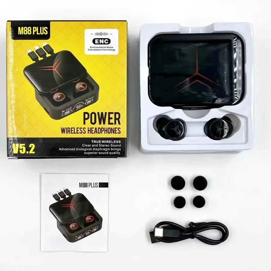 M88 Plus-auriculares Inalámbricos Con Micrófono Estéreo Para Jugadores ...