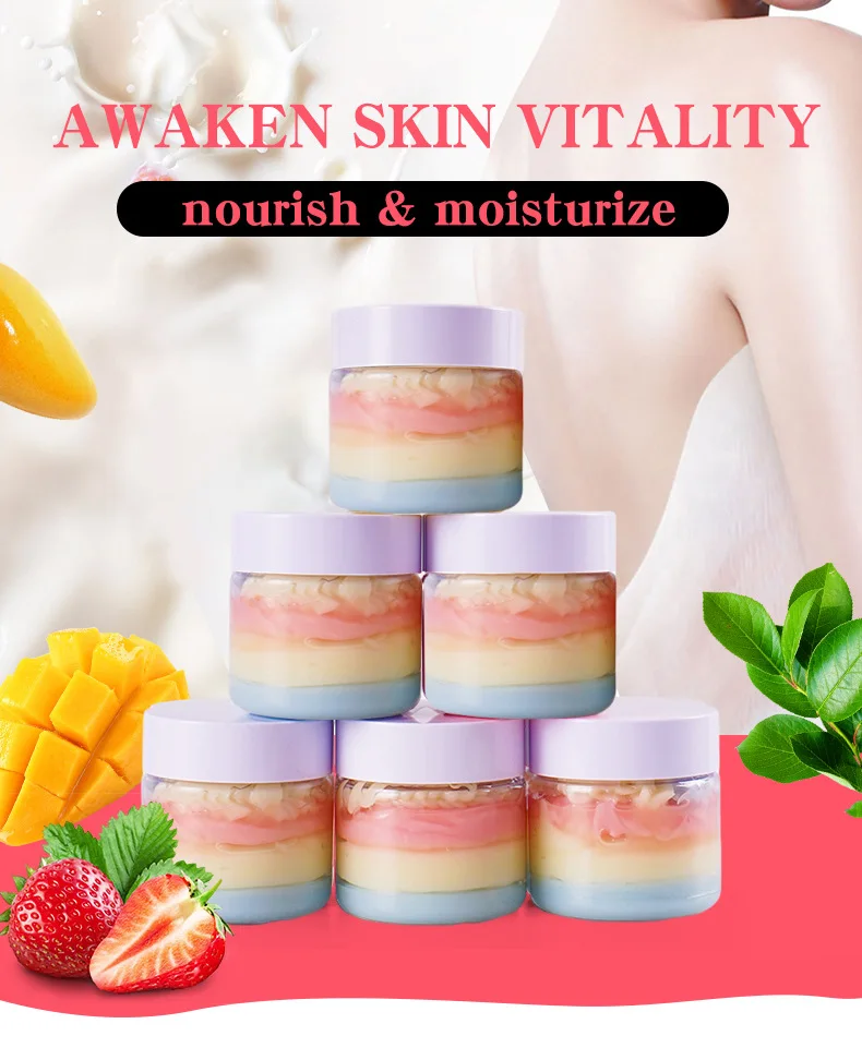 Custom Organic Pure Natural Vegan Whip Shea Colorful Body Butter Cream ...