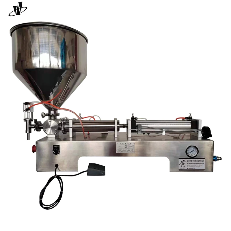 G1WG 100-1000ml Pneumatic Semi-Automatic Peanut Butter Filling Machine