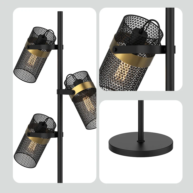 Modern Metal Black Net Lamp Shade Home Decor Indoor Light Industrial ...