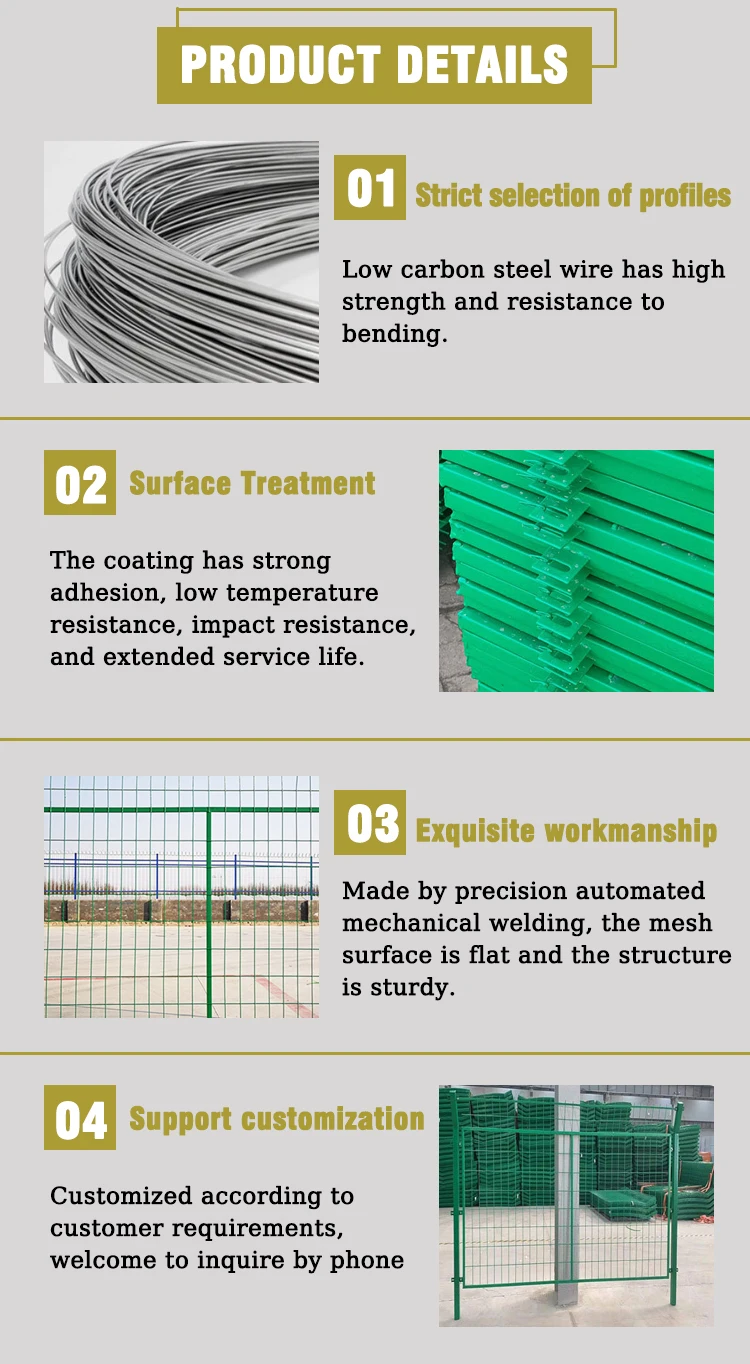 Waterproof Framed Welded Wire Mesh Fencing Gate Easily Assembled Panel ...