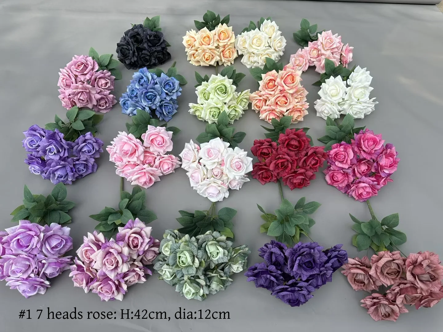 New Design Rosa Flower Bushes Silk Artificial Rose Flower Bouquet for ...