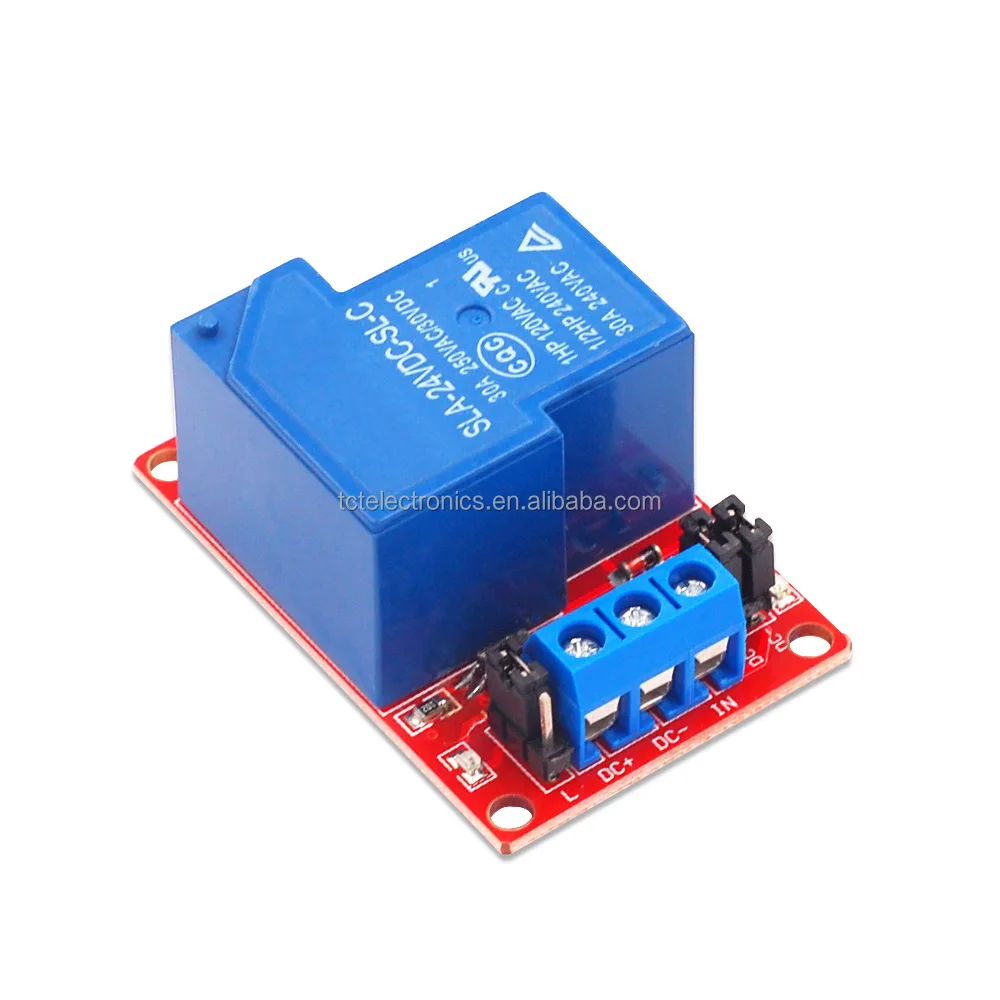 1-way Relay Module - High Current, Optocoupler Isolation