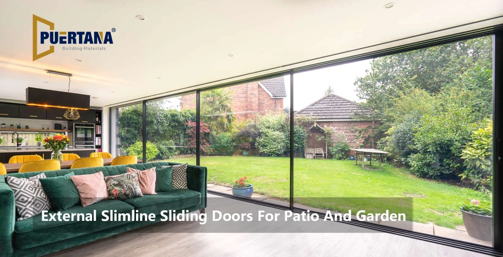 Hurricane Impact Large Patio Slimline Sliding Glass Doors