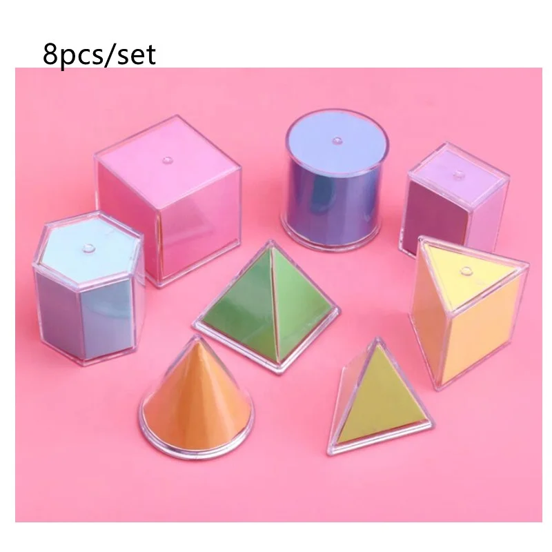 Educational Toy Geometric Shapes - Transparent Plastic
