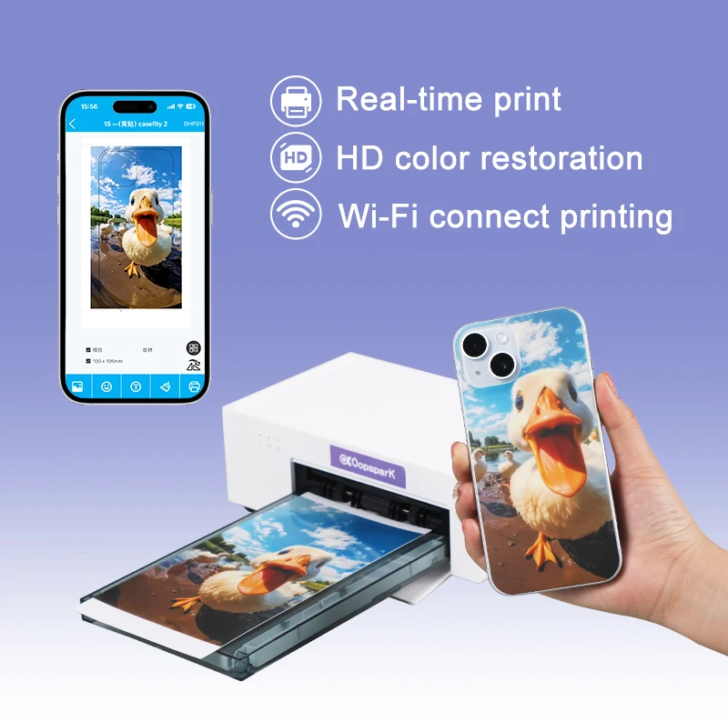 2024 Hot Selling Oopspark Mini Intelligent Small Photo Printer Mobile ...