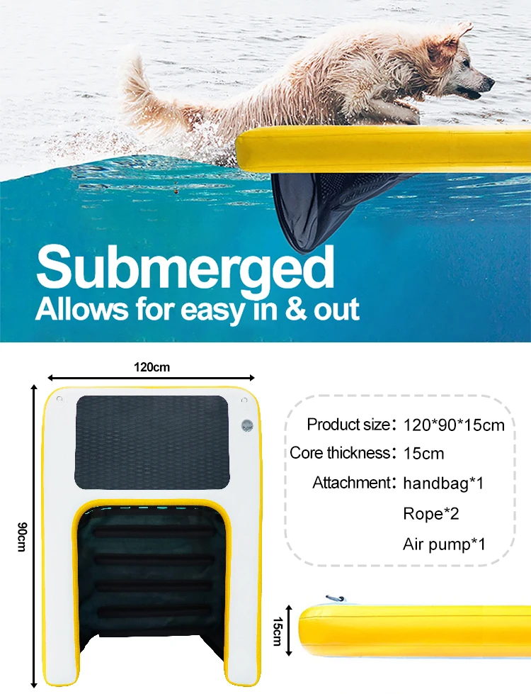 Inflatable Float Floating Water Ramp Ladder Boats Docks Dog Steps ...