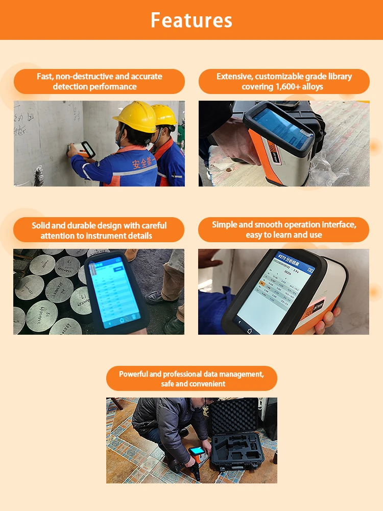 Handheld Portable X-ray Fluorescence Spectrophotometer For Cladding ...