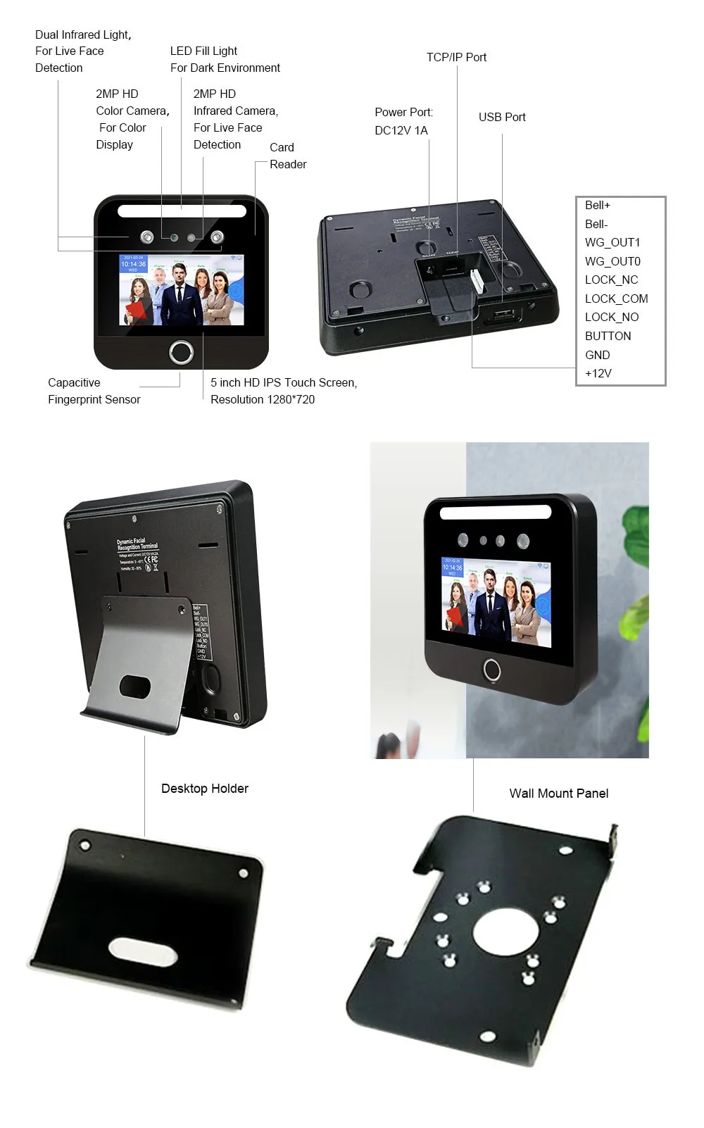 AI Face Recognition & Fingerprint Attendance System - Employee ...