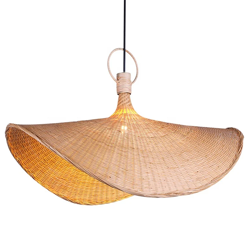 New Design Bamboo Handcraft Lampshade Handmade Wicker Rattan Pendant ...