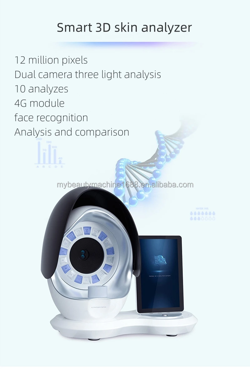 3d Line Facial Skin Analysis System Machine Face Portable Facial Skin ...