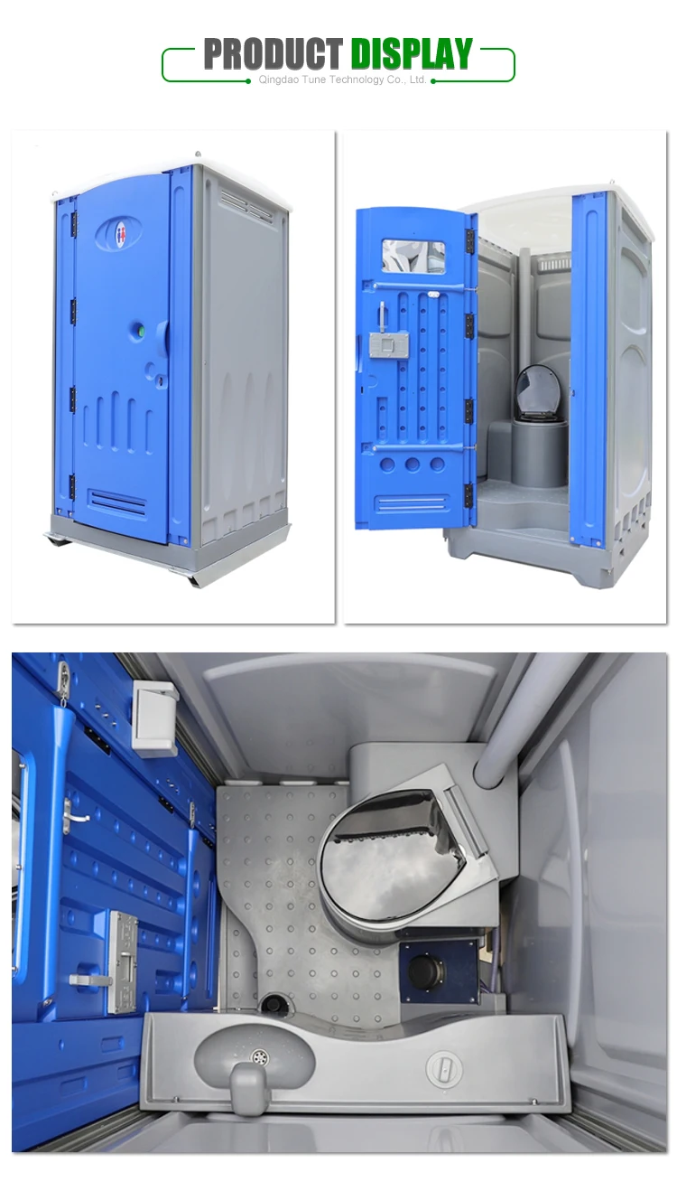 TUNE Single Toilet Plastic Mobile Portable Toilet Custom Temporary Toilet