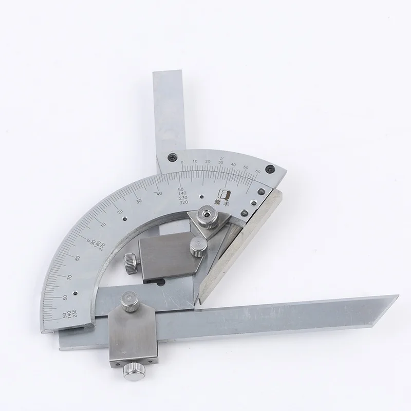 High Precision 0-320 Degrees Universal Bevel Protractor Stainless Steel ...