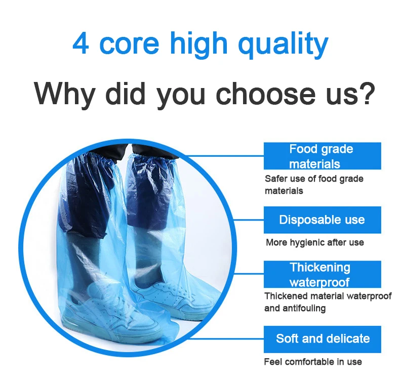 Farm Booties For Shoes Covers Long Disposable Shoe Covers Pe Boots ...