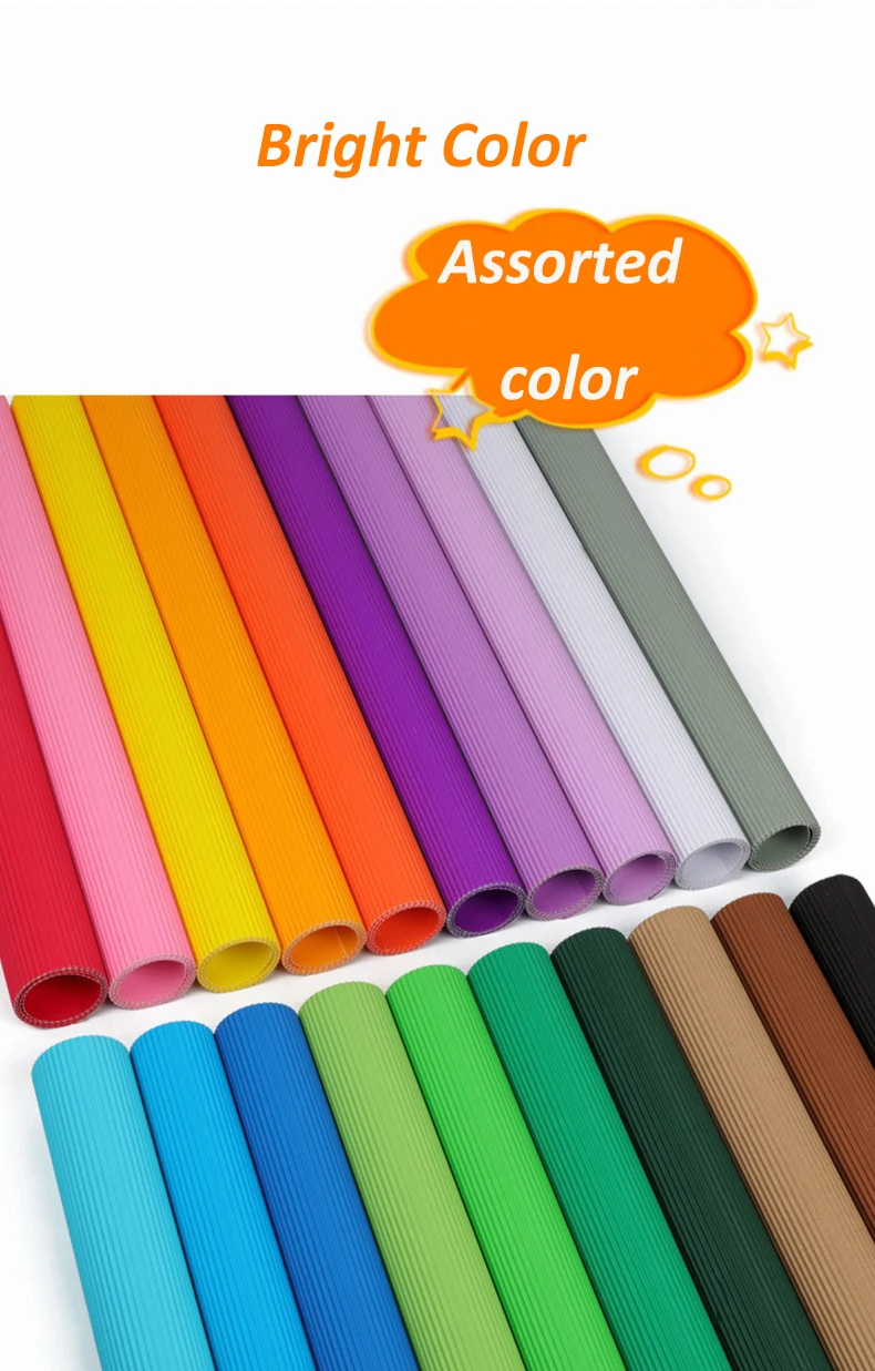 Colorful Corrugated Paper - Perfect for Gift Packing & DIY