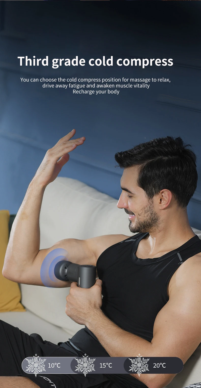 TOPKO Heating Muscle Massage Gun - Deep Tissue Relief