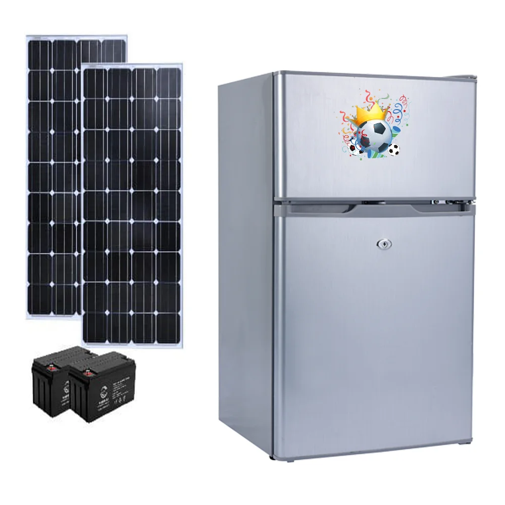 Double door solar fridge 12/24VDC sun energy power battery Solar Deep ...