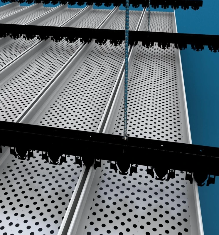 Indoor Decoration Suspended Metal Slat Ceiling Linear Stretch Ceiling ...