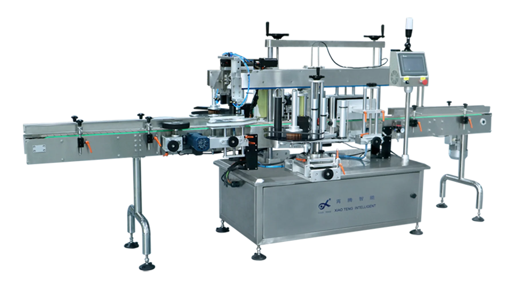 Customized Front And Back Sides Bottle Labeling Machine Two Sides Label ...