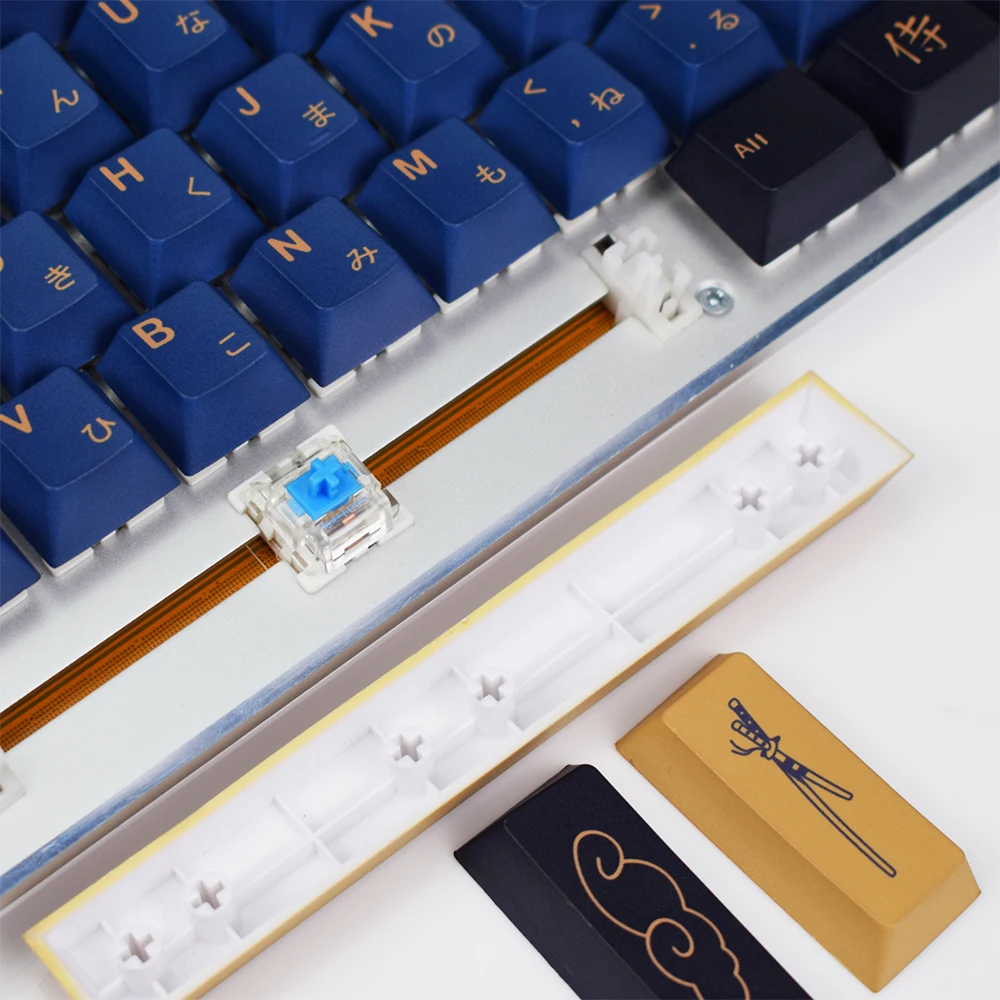 Blue Samurai Keycaps - Custom Japanese Keyboard Set