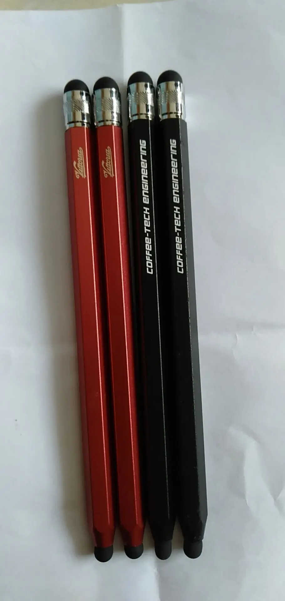 Hexagon Pencil Shaped Touch Pen - Double Replacement Rubber Tip