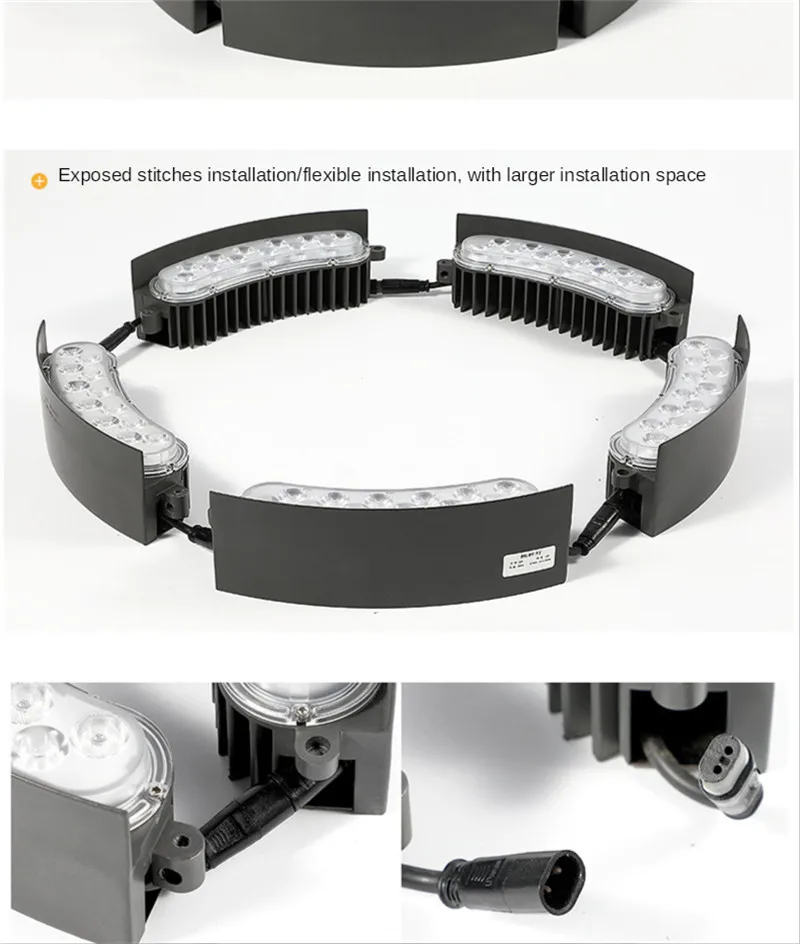 DMX Outdoor RGB Color Palm Tree Ring Light 18W IP65