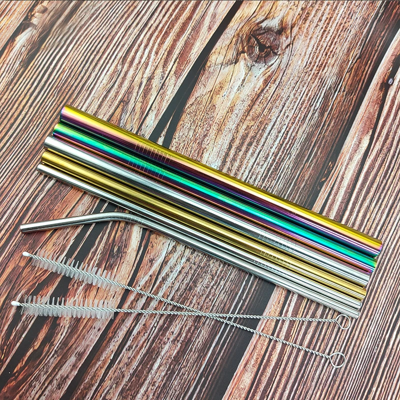 Eco-friendly Custom Reusable Metal Straw Drinking Straw Stainless Steel ...