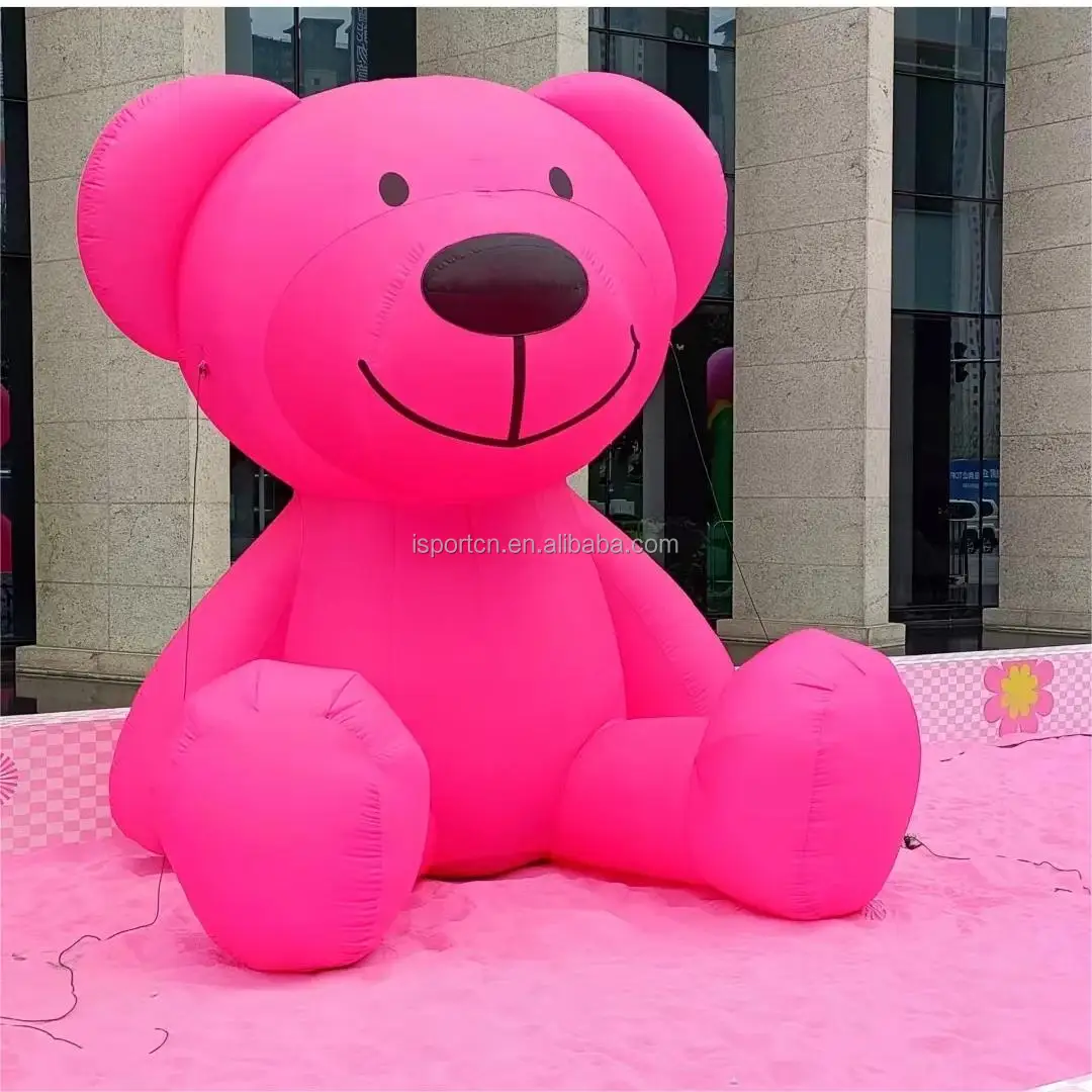 Outdoor Sitting Design Giant Led Inflatable Sitting Bear Decoration ...