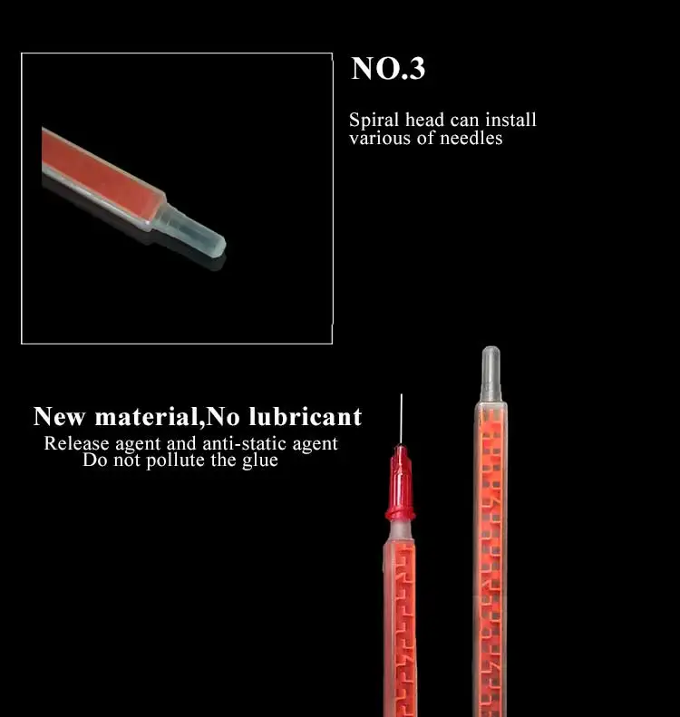 MB05-16L Red Quadro Disposable Mixer Tube for Polypropylene Glue MMA