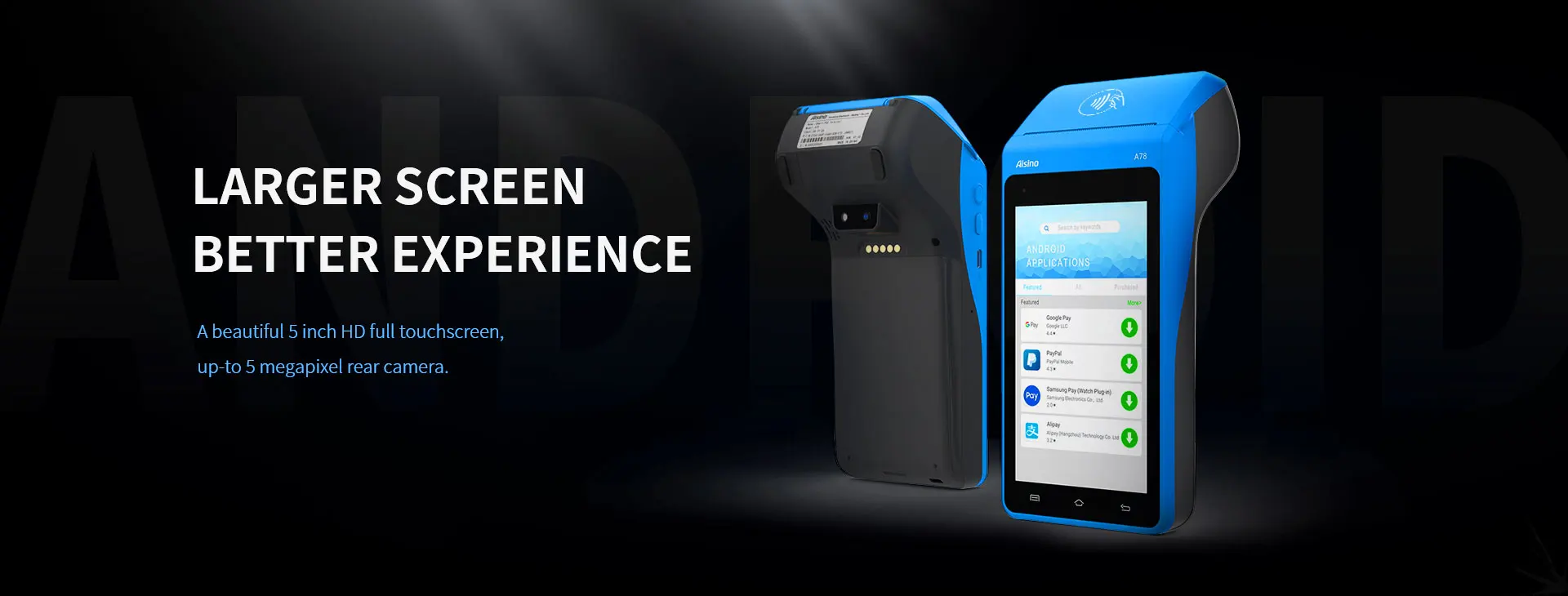 Aisino 5 Inch Android Smart Commercial Cloud Pos Terminal A78 Payment ...